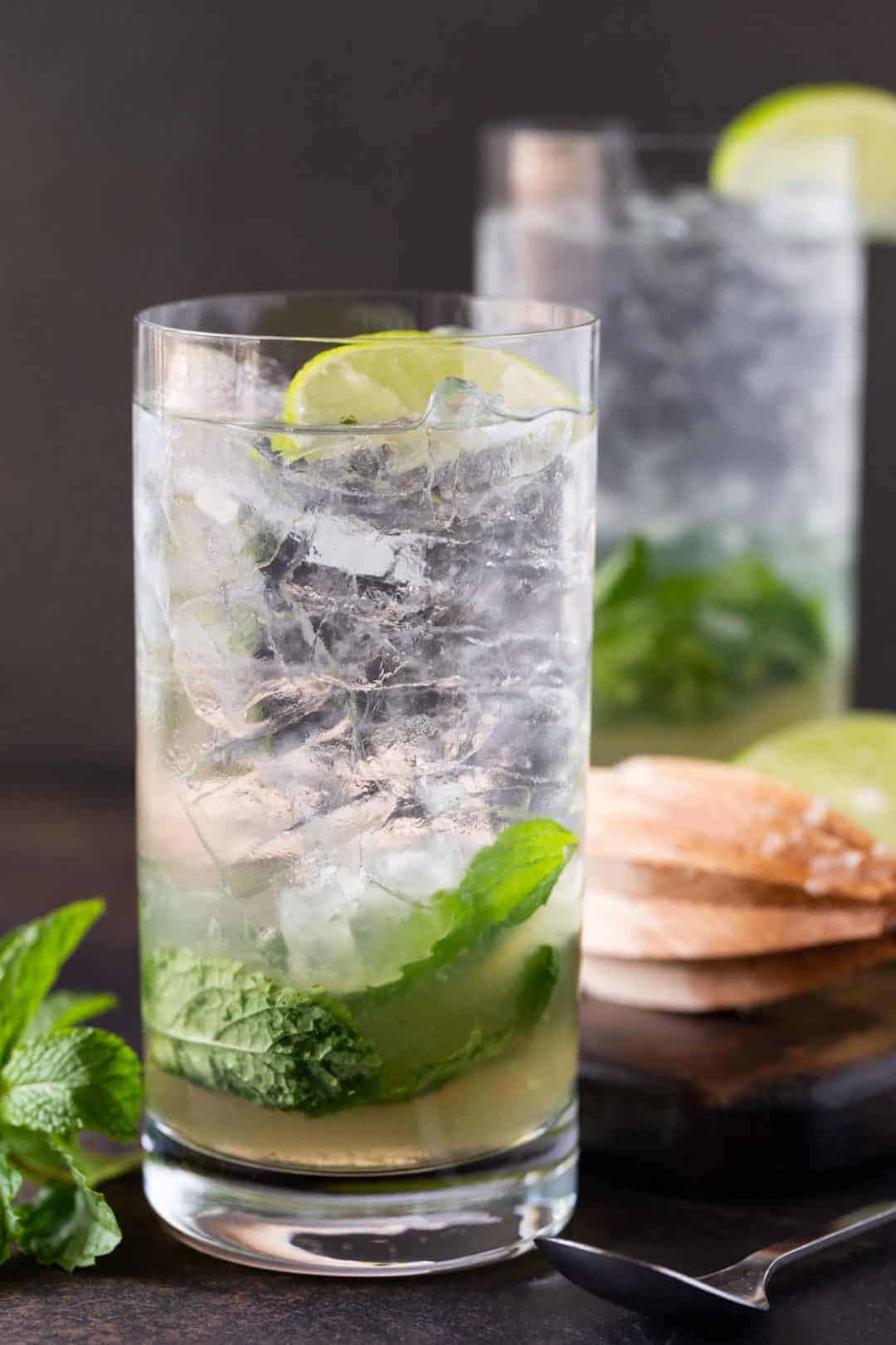 Elderflower Mojito Cocktail Recipe - Garnish with Lemon