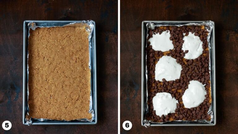 Gooey Baked S'mores Bars Recipe - Garnish with Lemon