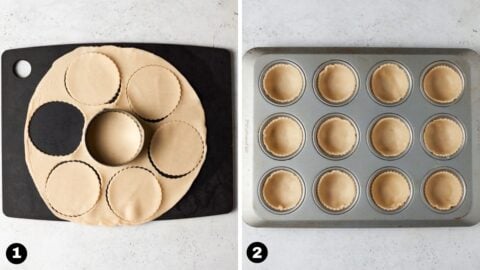 Mini Pecan Pies - Garnish with Lemon