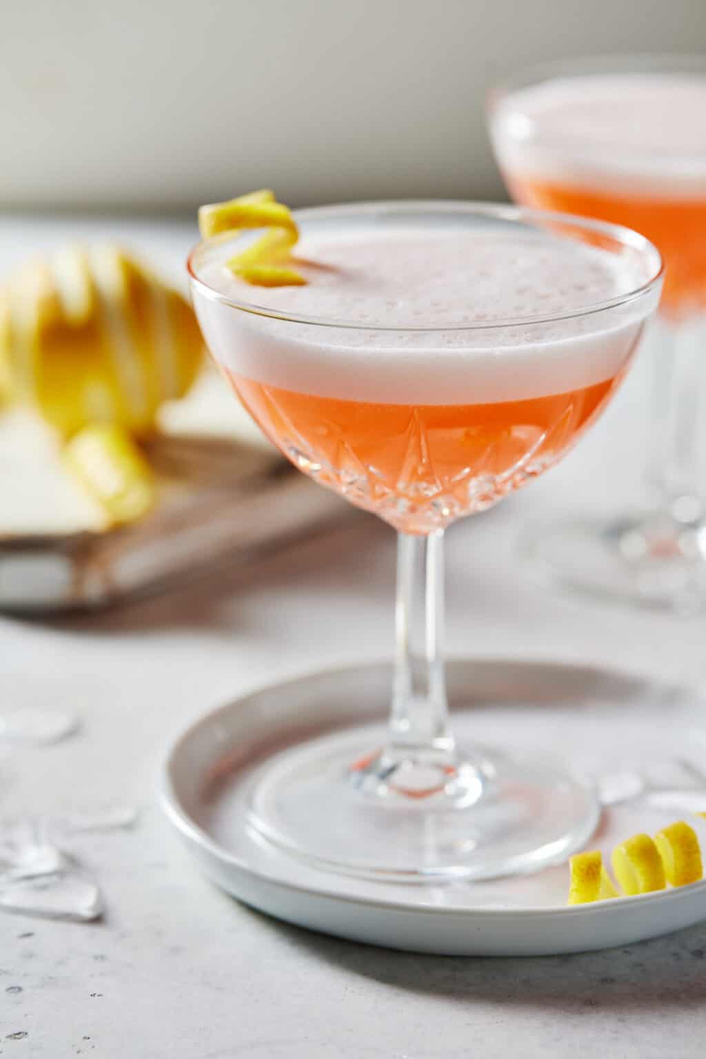 Aperol Sour - Garnish with Lemon
