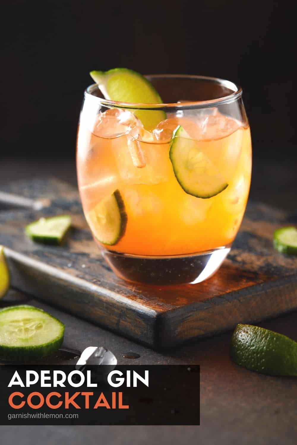 Aperol Gin Cocktail Recipe Garnish With Lemon 7915