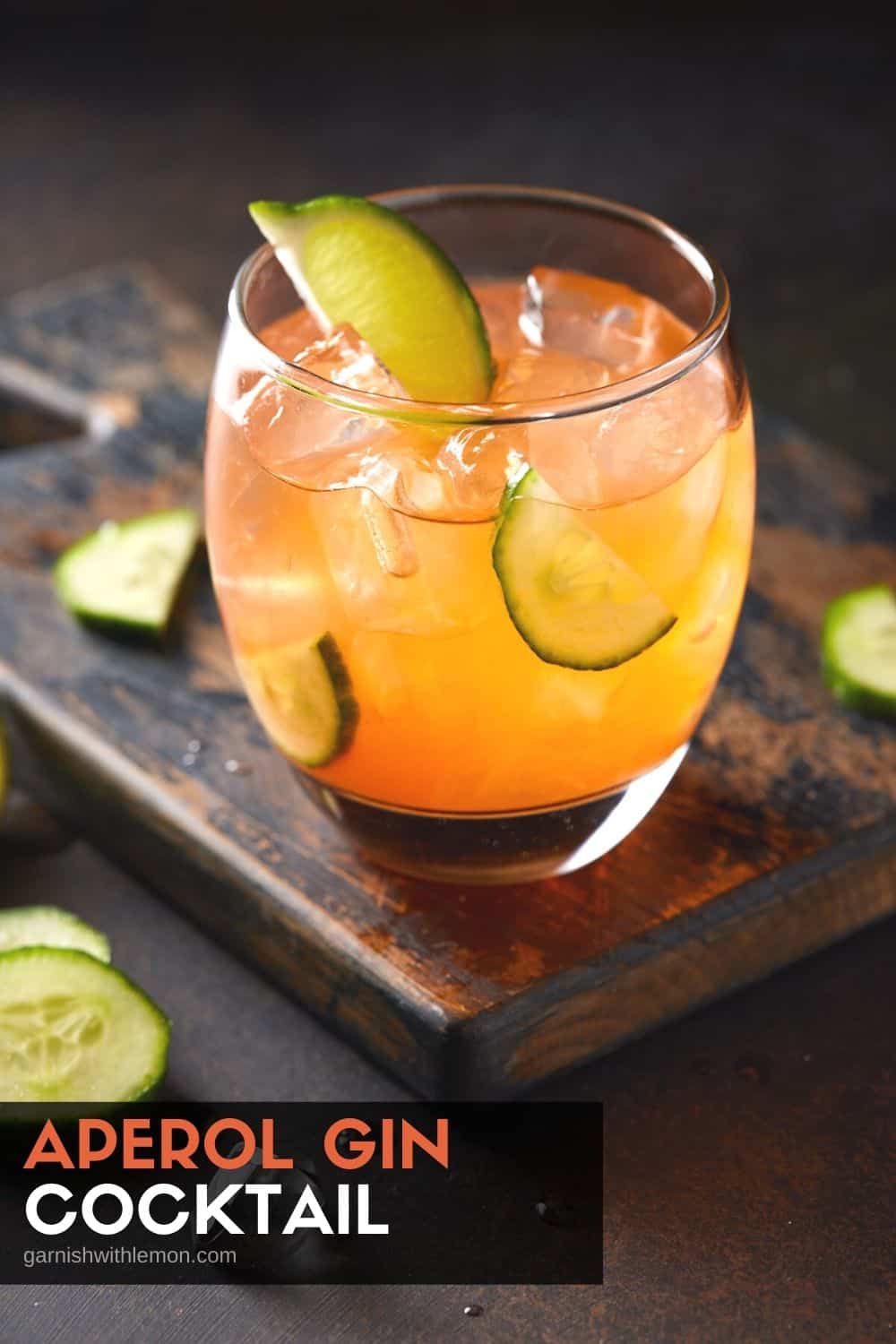 Aperol Gin Cocktail Recipe Garnish With Lemon 4547