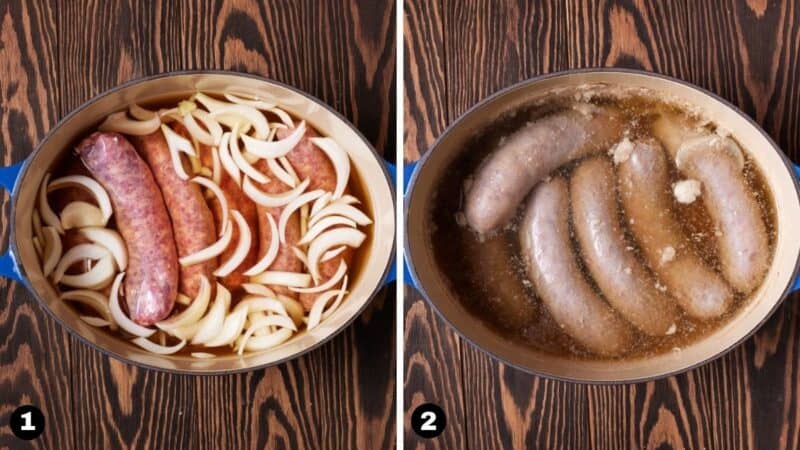 Grilled Brats - Garnish with Lemon