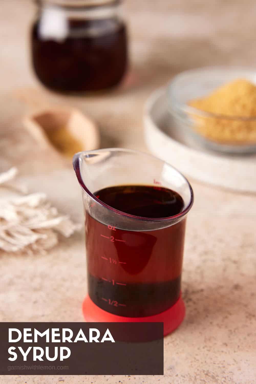 Demerara Syrup - Garnish with Lemon