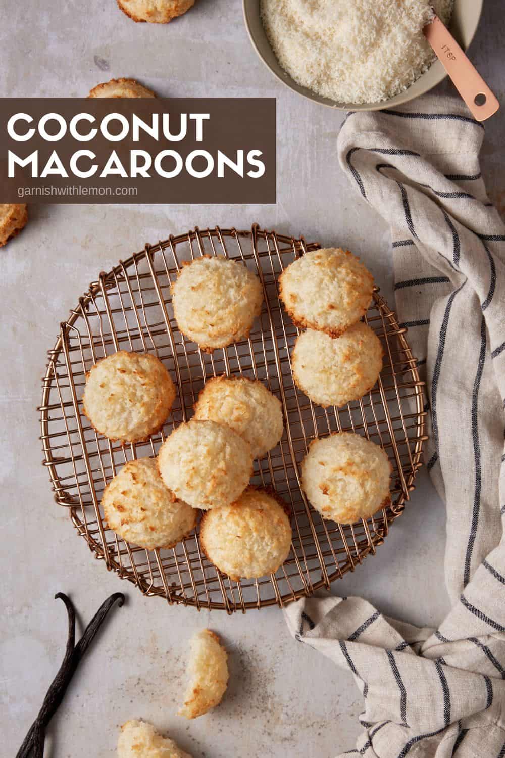 The BEST Coconut Macaroons (without condensed milk) - Garnish with Lemon