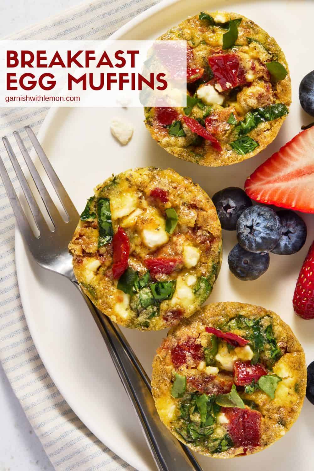 Easy Meal-Prep Breakfast Egg Muffins - Garnish with Lemon