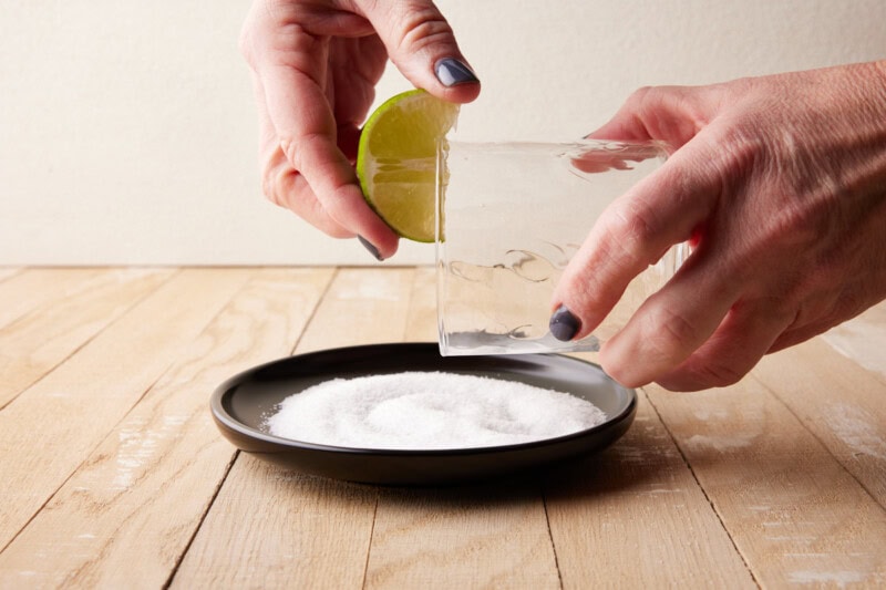 Italian Margarita - Garnish with Lemon