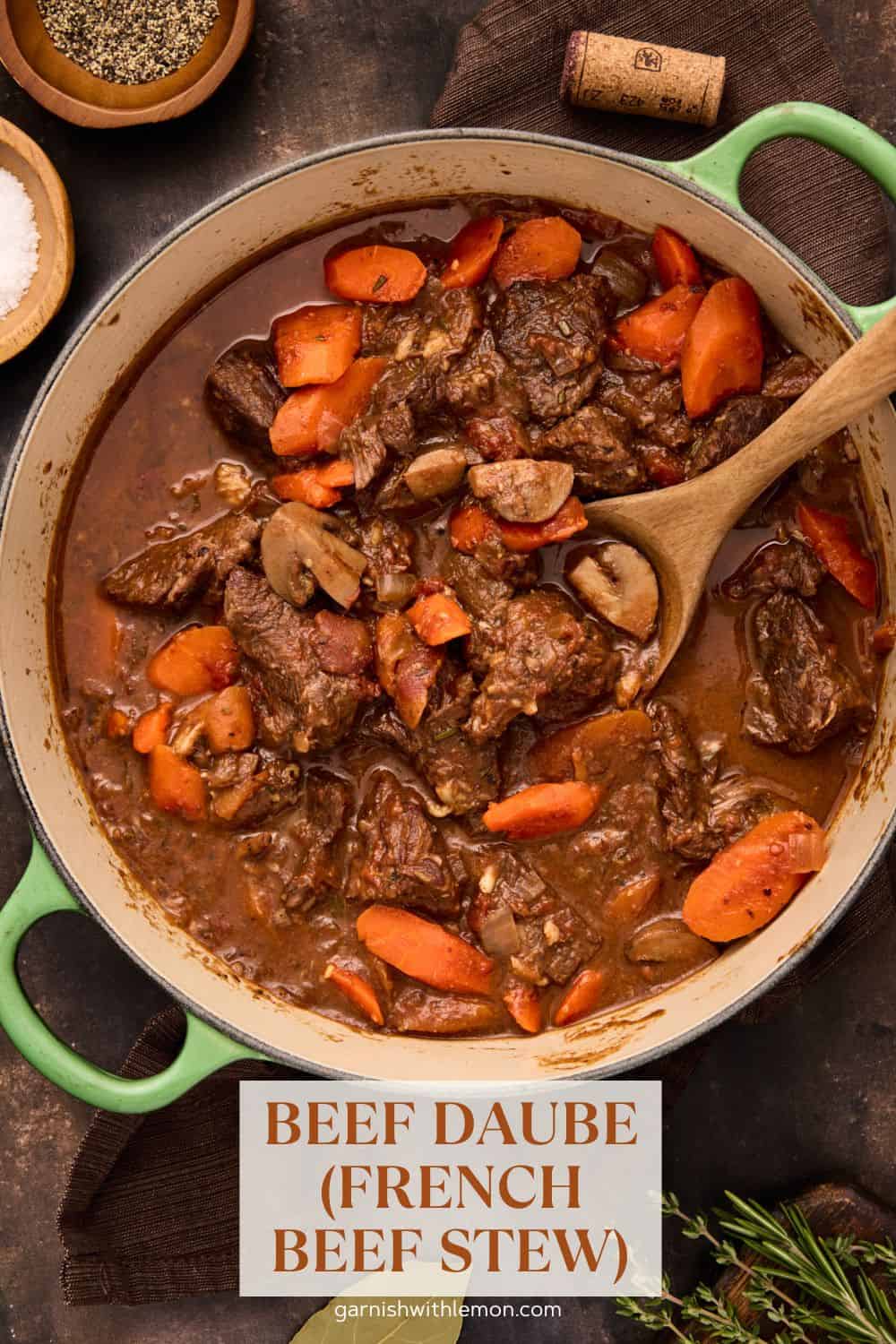 Beef Daube (French Beef Stew) - Easy Red Wine Beef Stew