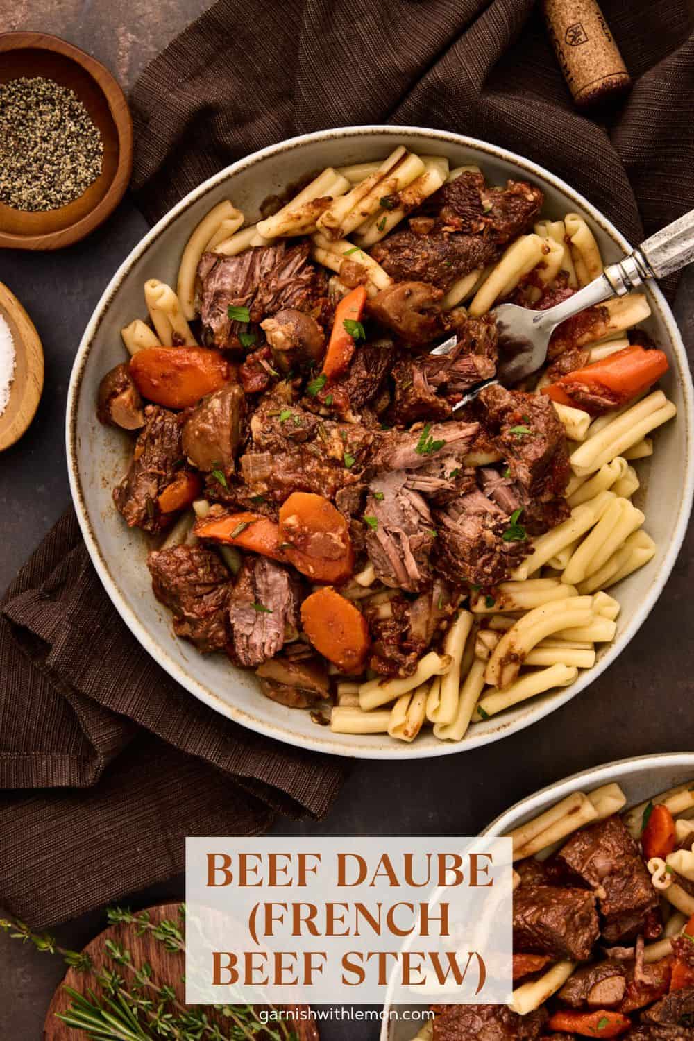 Beef Daube (French Beef Stew) - Easy Red Wine Beef Stew